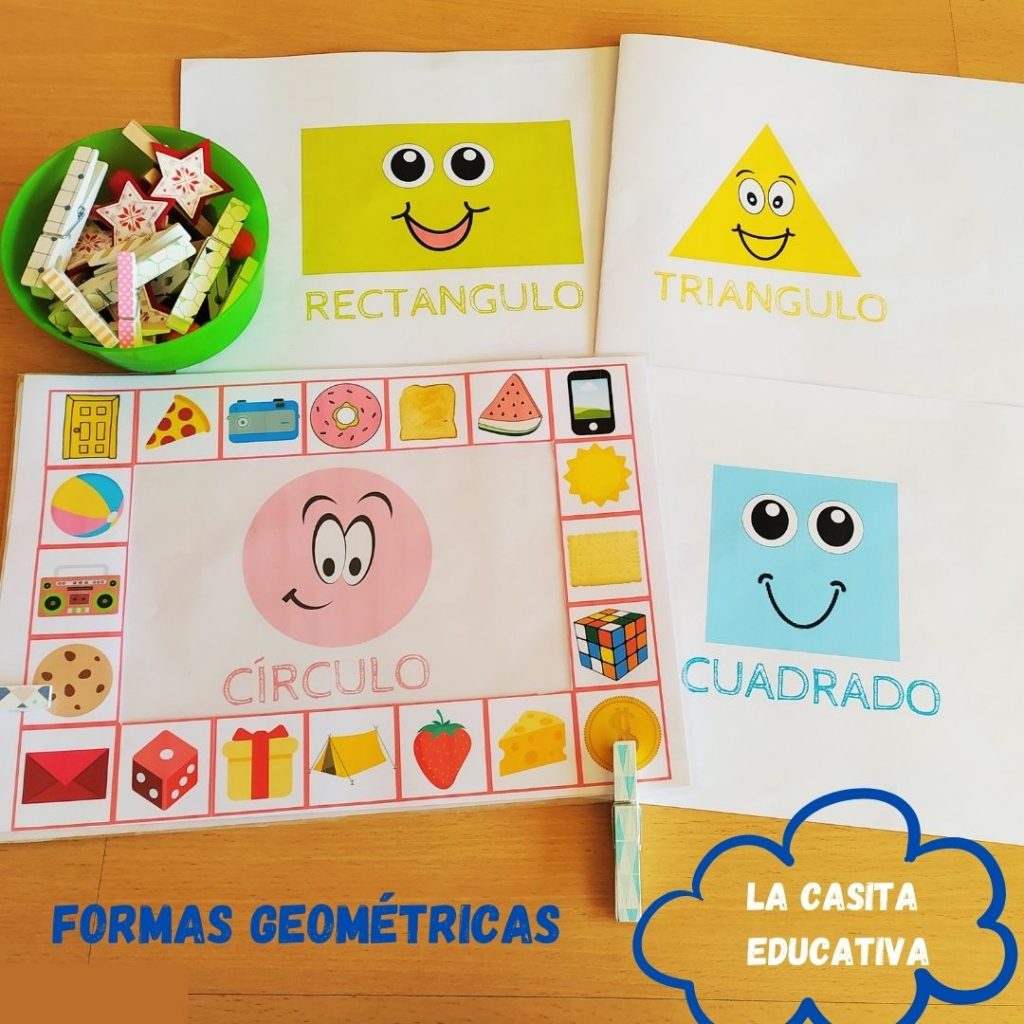 Material didáctico formas geométricas La Casita Educativa