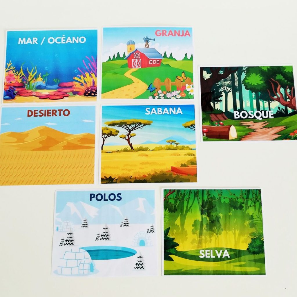 Los animales y sus hábitats - Dónde viven La Casita Educativa