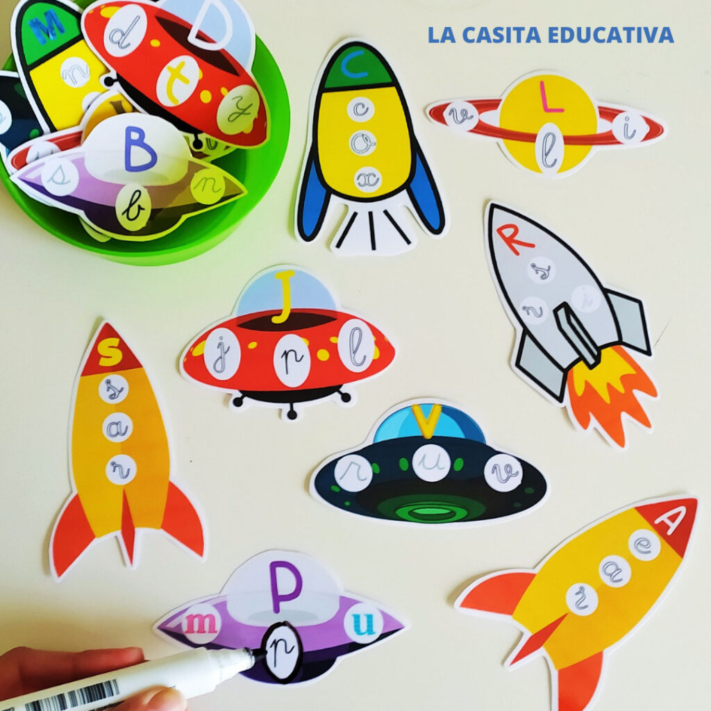 Letras motricidad fina - La Casita Educativa