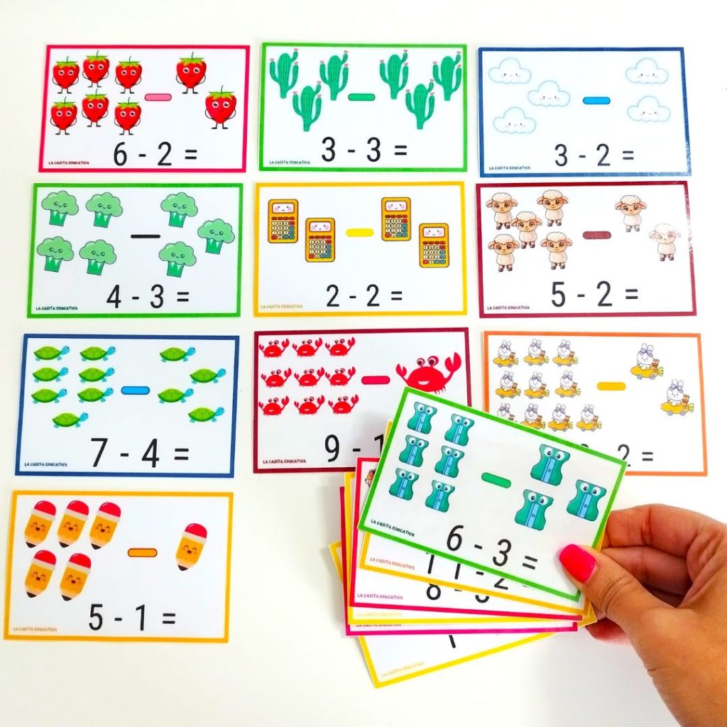 Plantillas sumas y restas -La Casita Educativa