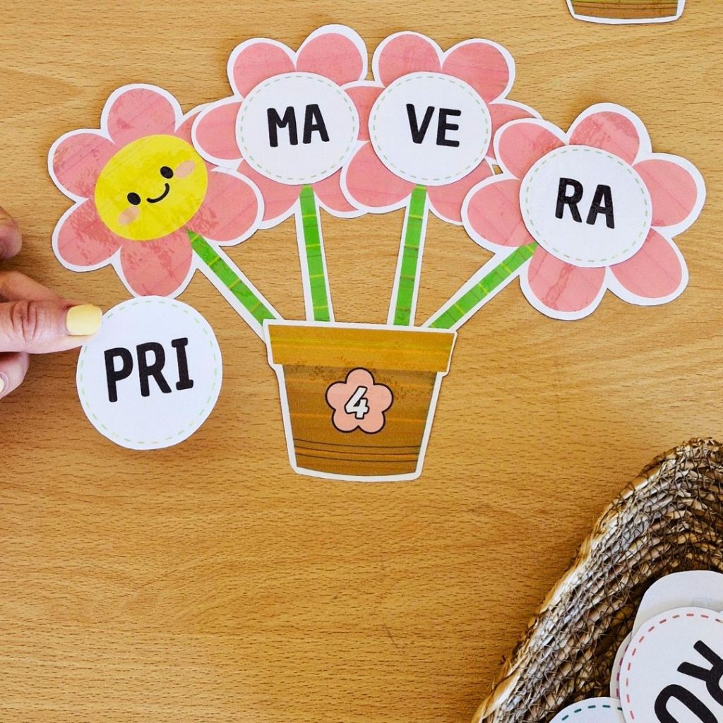 Palabras - Conciencia silábica - La Casita Educativa