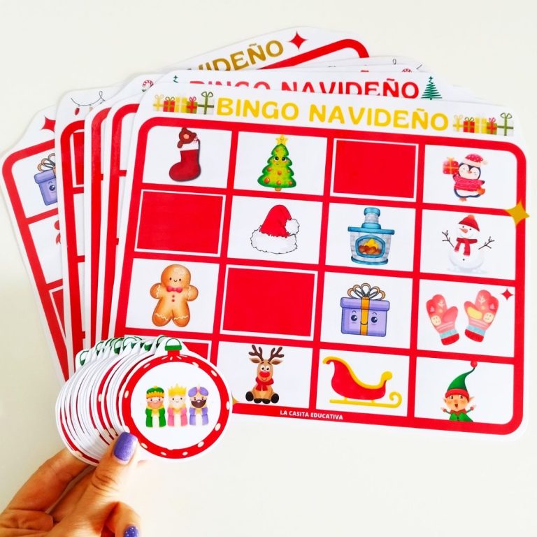 Bingo de navidad Juego en familia - La Casita Educativa