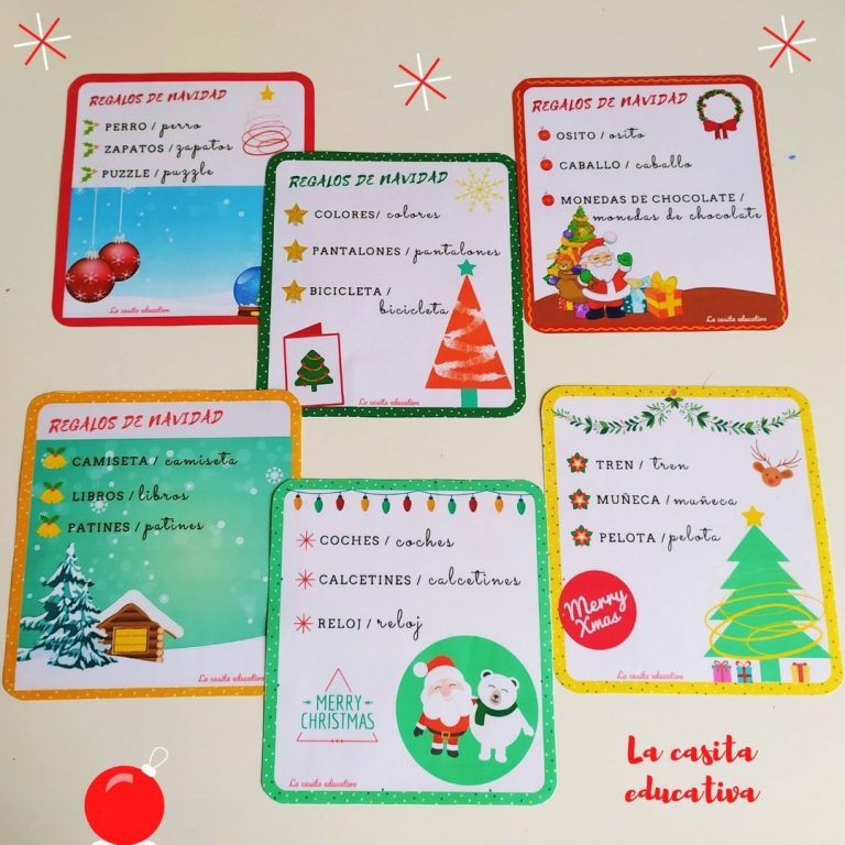 Cartas de papá noel - Juego navideño La Casita Educativa