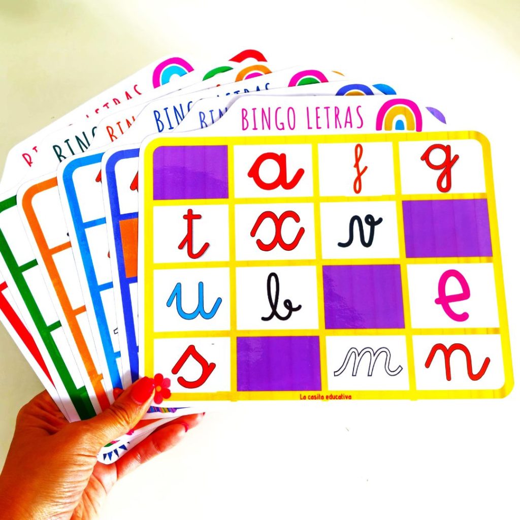 Bingo letras - La Casita Educativa