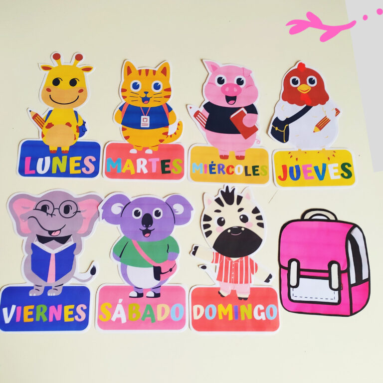 Plantillas días de la semana - La Casita Educativa