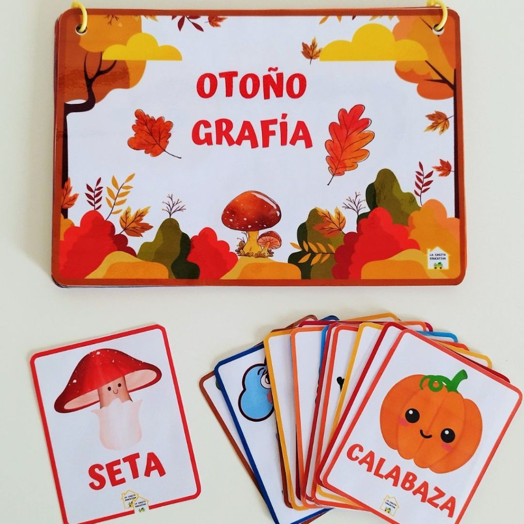 Otoñografía + flashcards - La Casita Educativa
