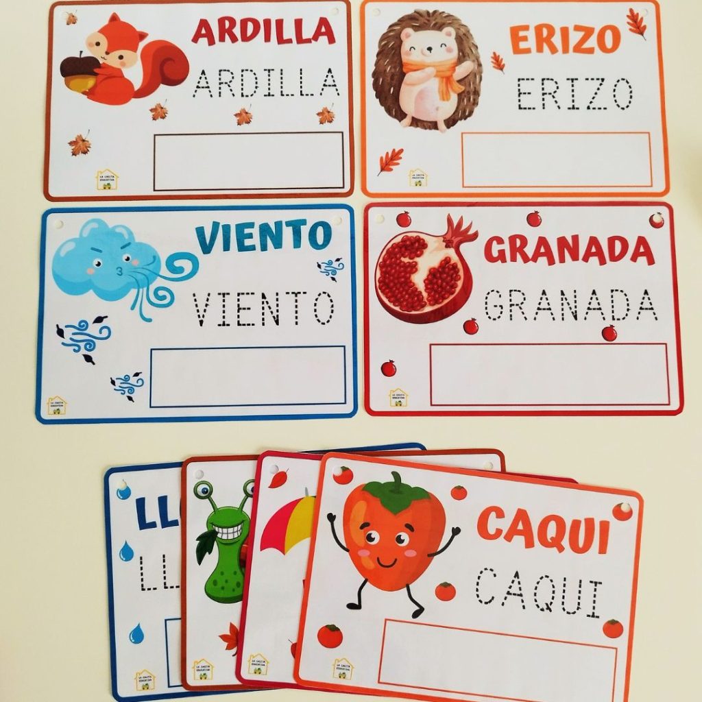 Otoñografía + flashcards - La Casita Educativa