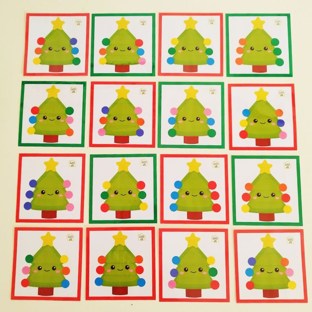 Árbol navideño y motricidad fina - La Casita Educativa