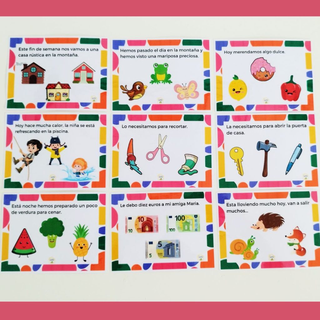 Tarjetas de comprensión lectora - La Casita Educativa