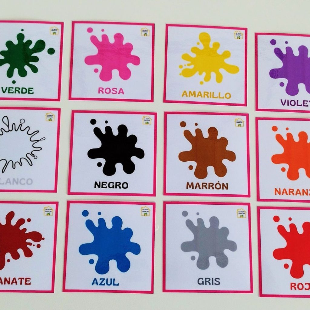 Bingo formas y colores - La Casita Educativa