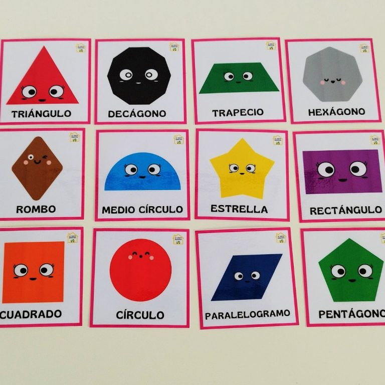 Bingo formas y colores - La Casita Educativa