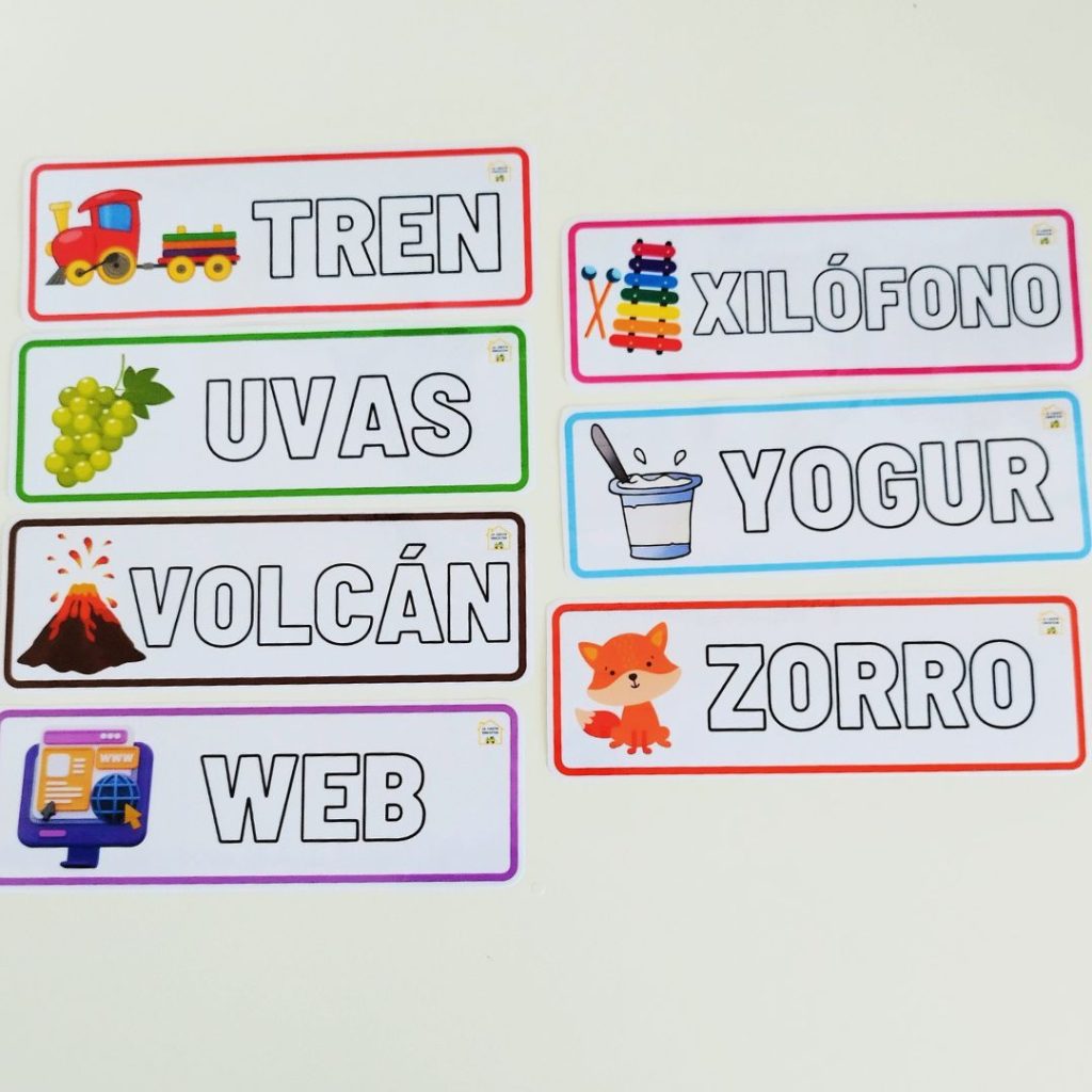 Tarjetas con palabras - La Casita Educativa