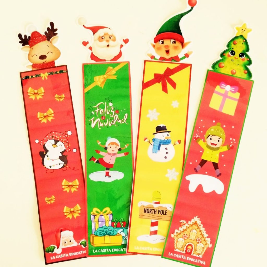 Puntos de libro Navidad - La Casita Educativa