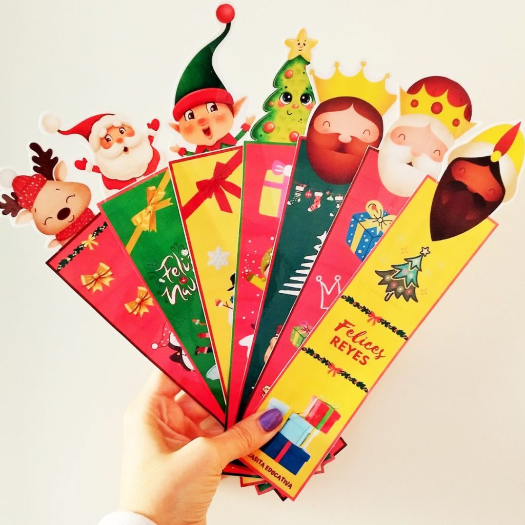 Puntos de libro Navidad - La Casita Educativa