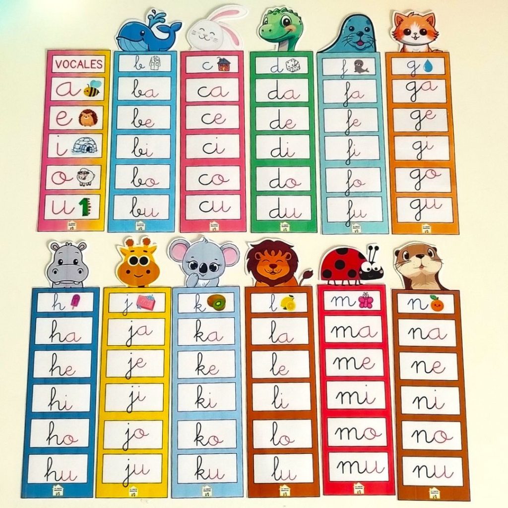 Silabario letra ligada - La Casita Educativa