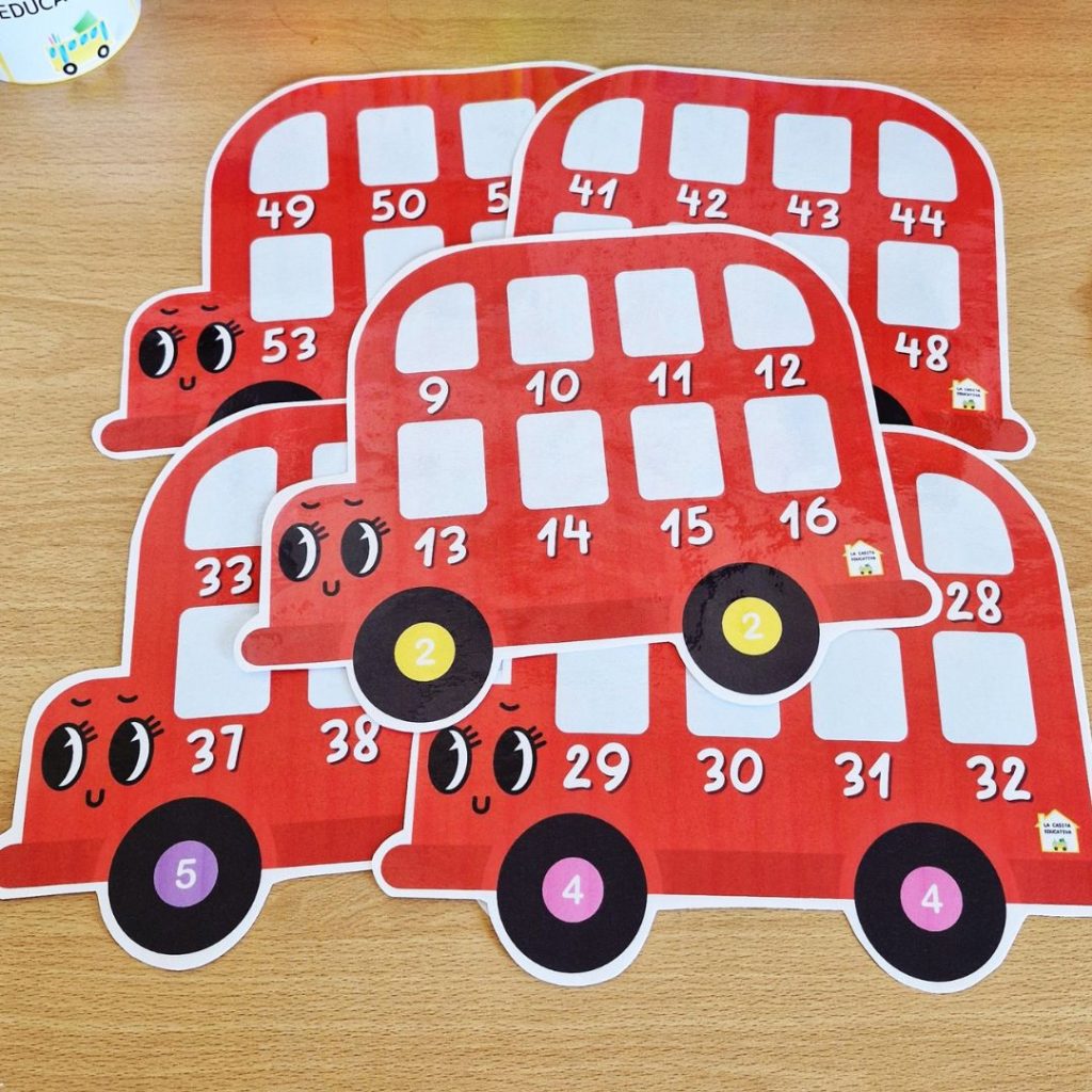 Sumas en el autobús - La Casita Educativa