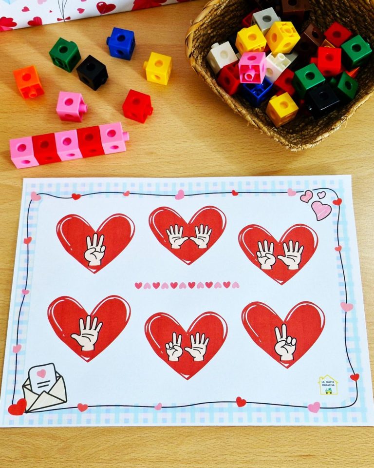 Conteo San Valentín para Infantil