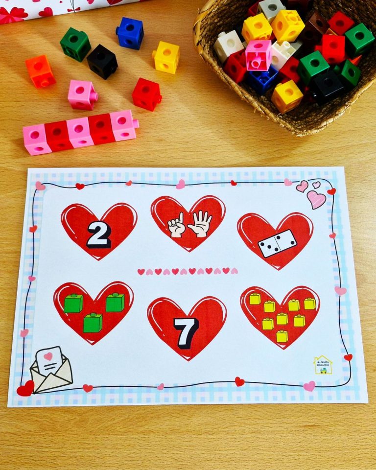 Conteo San Valentín para Infantil