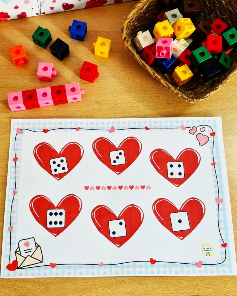 Conteo San Valentín para Infantil