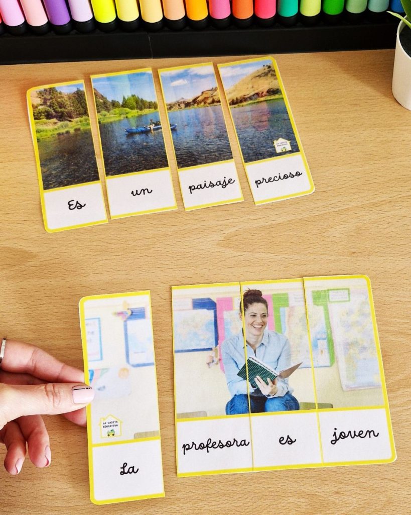 Crea frases letra ligada - La Casita Educativa