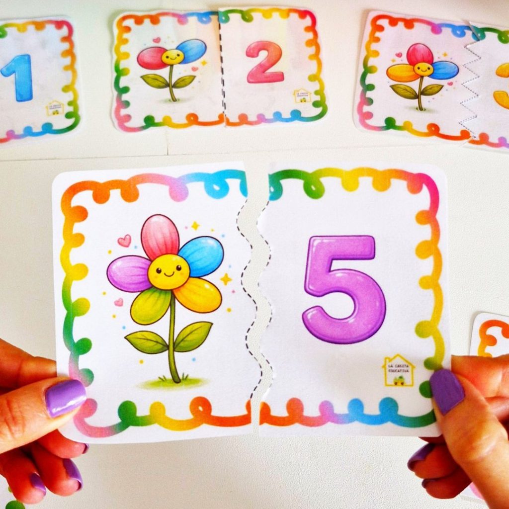 Flores Numéricas del 1 al 10 – Material Manipulativo para Infantil - La ...