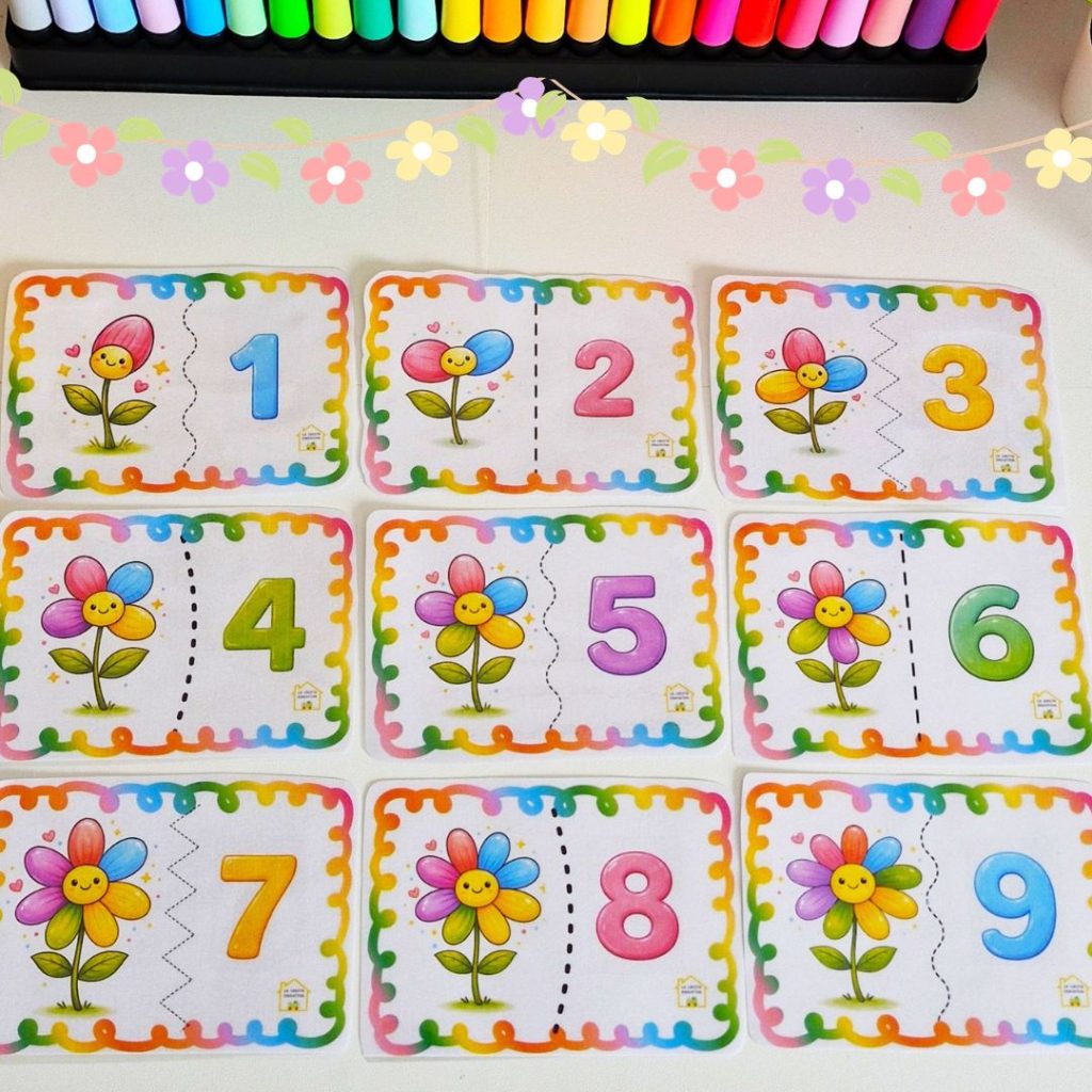 Flores Numéricas del 1 al 10 – Material Manipulativo para Infantil - La ...